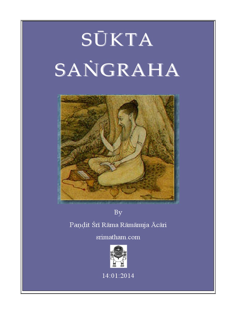Sūkta Sūkta SA SA Graha Graha: by Pa It Śrī Rāma Rāmānuja Ācāri | PDF ...