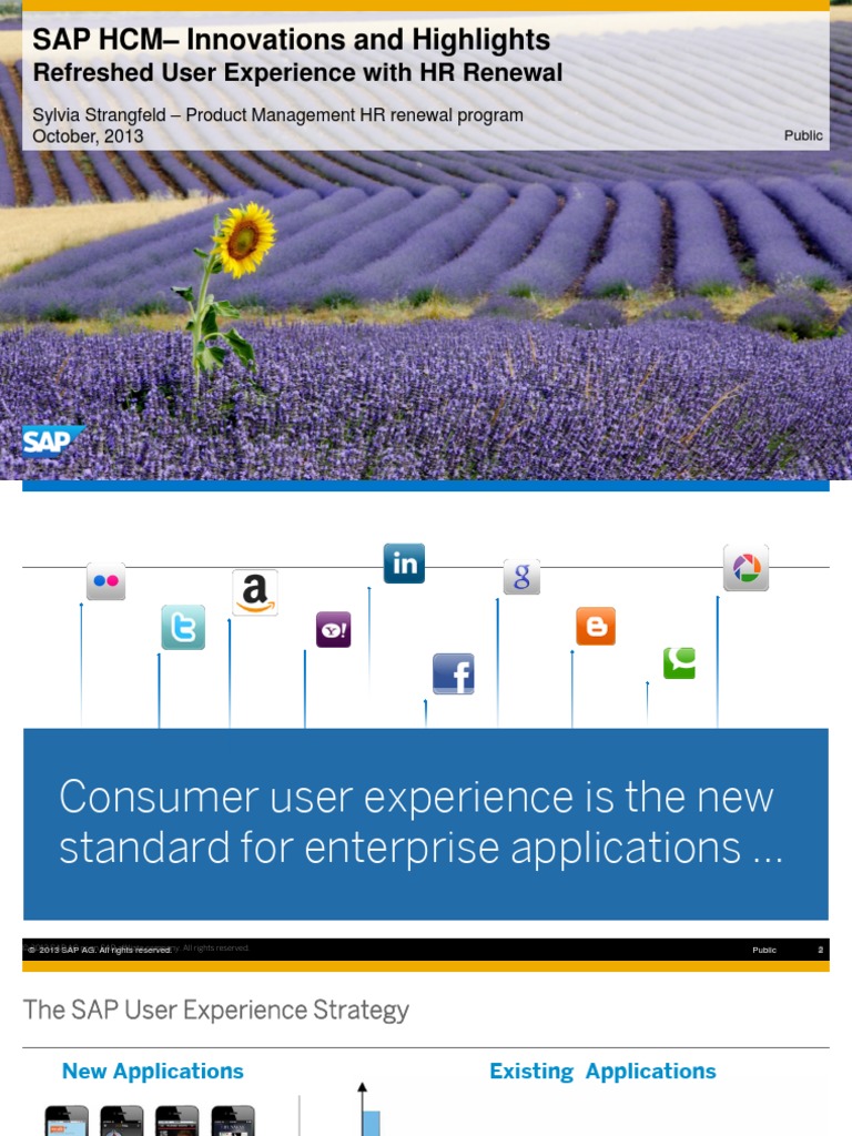Sap HCM - Innovations and Highlights: Refreshed User Experience With HR ...