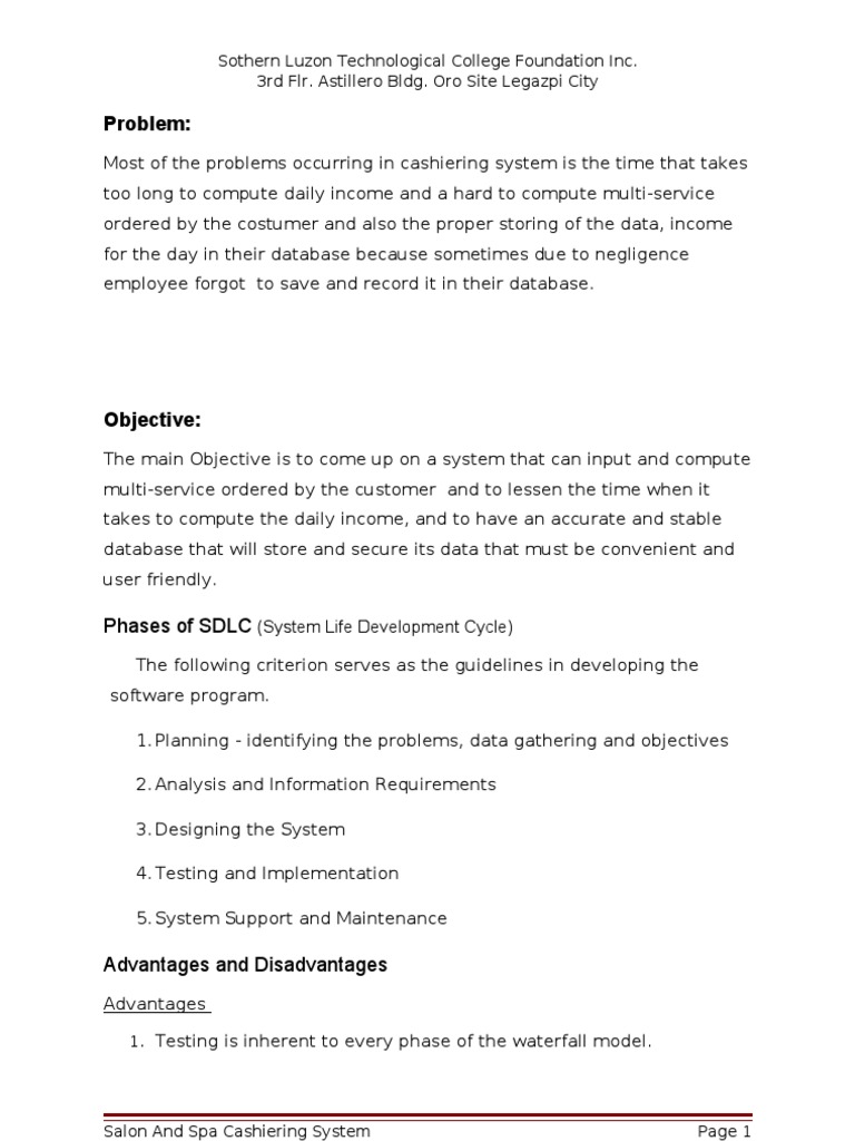 Problem:: Phases of SDLC | PDF | Software Development Process | System