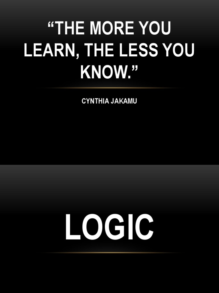 Logic | PDF | Validity | Argument