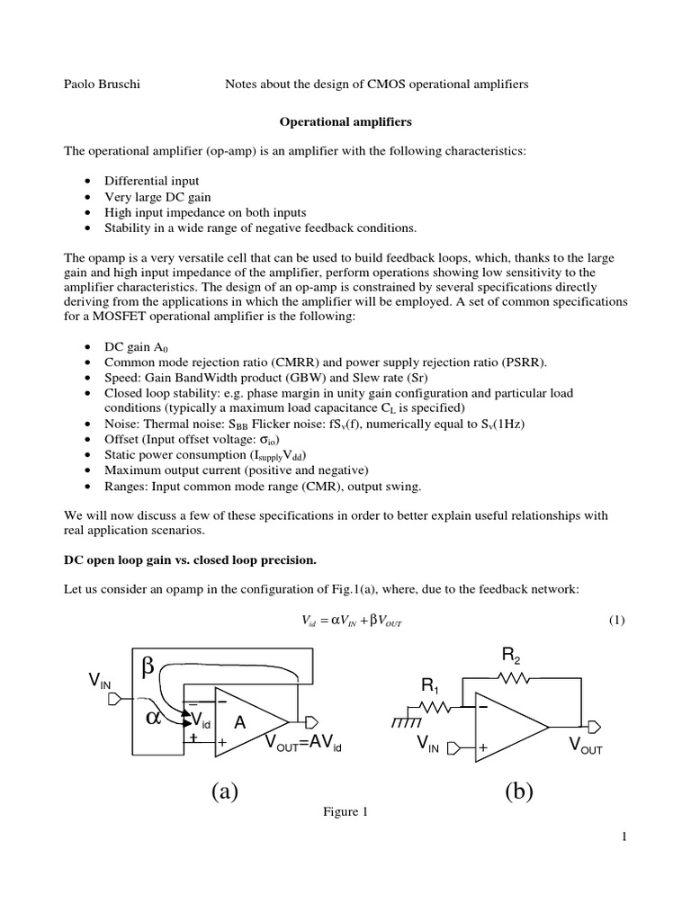 Opamp Design | PDF | Operational Amplifier | Amplifier