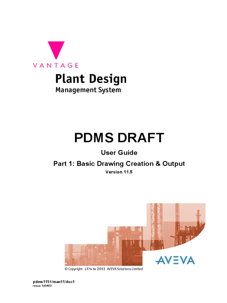 PDMS Draft Part 1 Basic Drawing Creation & Output | PDF | Graphical User Interfaces | Databases