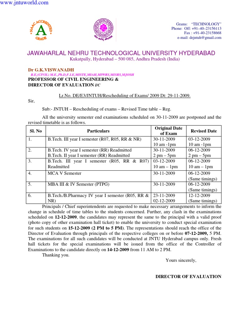 Revised Timetable Letter | PDF | Academic Degree | Educational Stages
