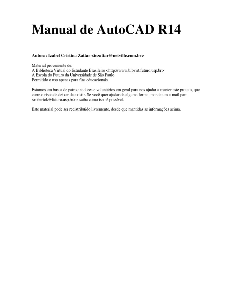 Manual Autocad R14 | PDF | Auto Cad | Elipse