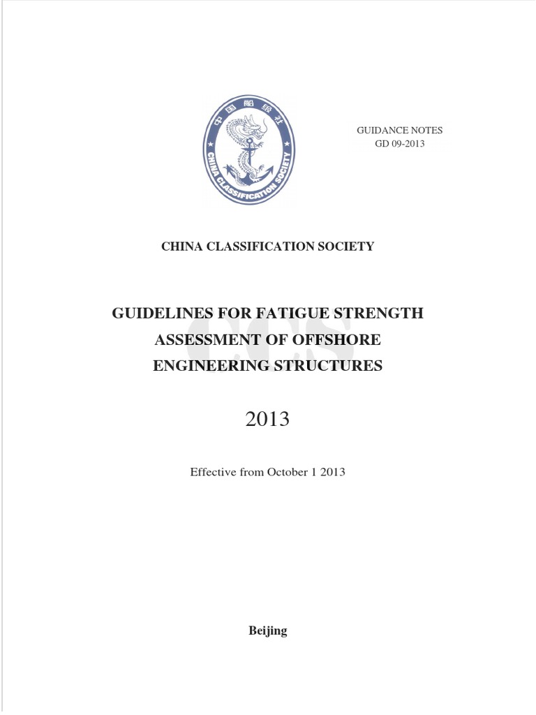 Guidelines For Fatigue Strength Assessment | PDF | Fatigue (Material ...