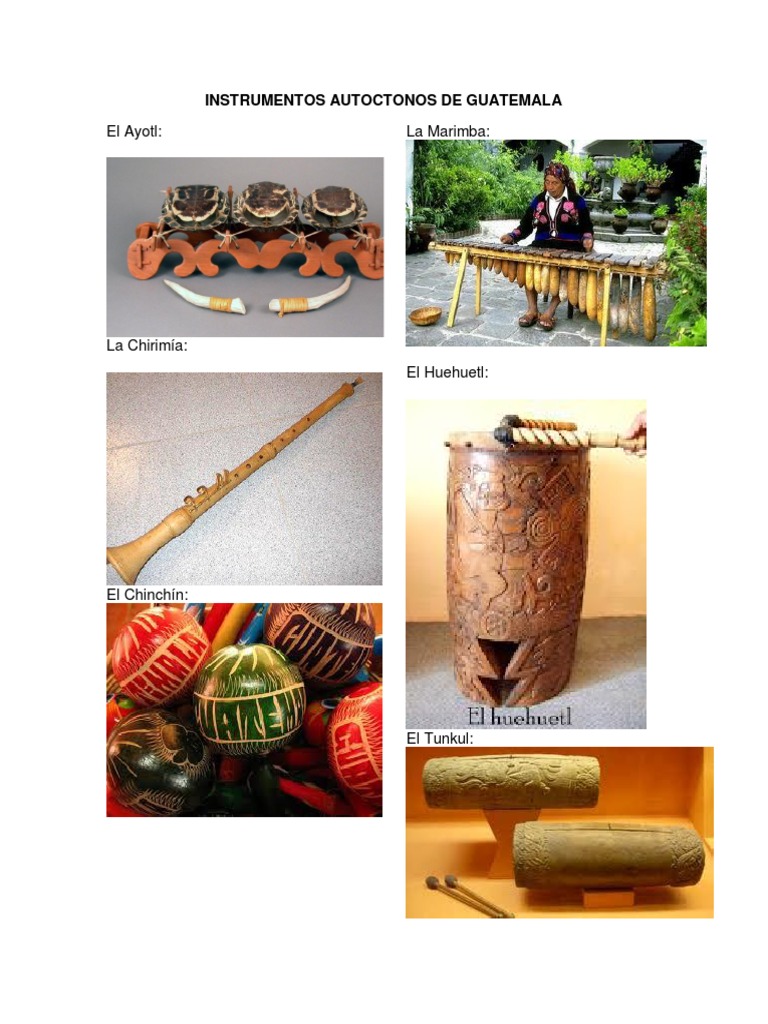 Instrumentos Autoctonos de Guatemala | PDF