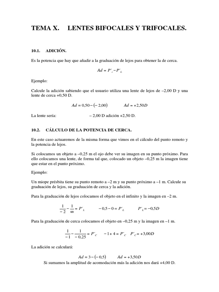 Bifocal | Descargar gratis PDF | Óptica | Equipo