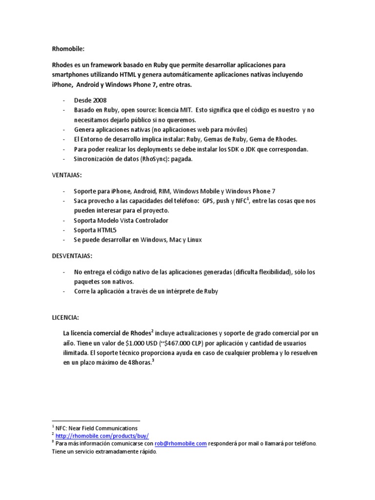 Rho Mobile | PDF | Android (sistema operativo) | Google Play