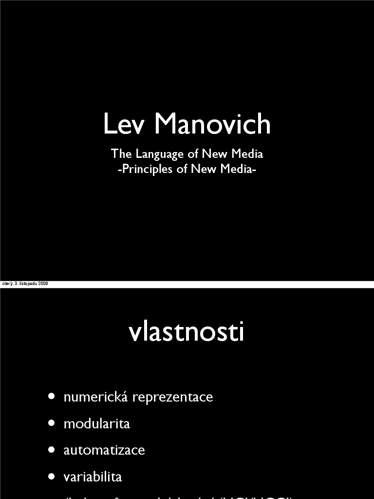 Manovich Key | PDF