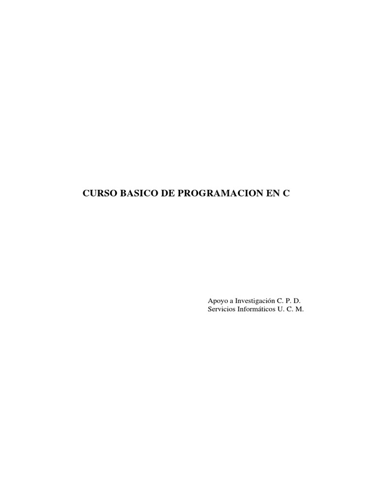 Lenguaje C | PDF | Puntero (Programación de computadora) | C (lenguaje ...