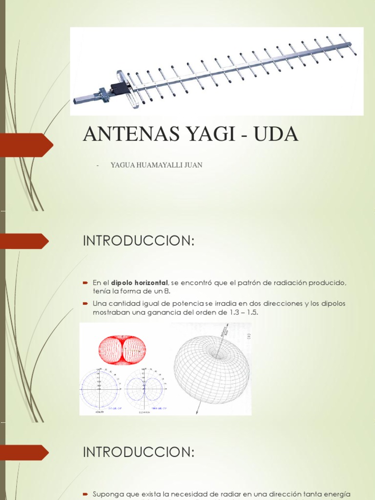 Características de la Antena Yagi-Uda | PDF | Antena (Radio ...