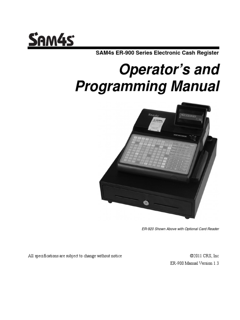 SAM4s ER-900 Series Operators Manual | Download Free PDF | Electrostatic Discharge | Electrical ...