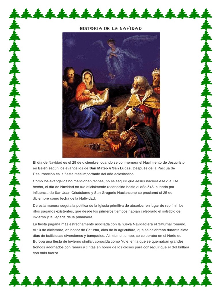 Historia de La Navidad | PDF | Papá Noel | Natividad De Jesus
