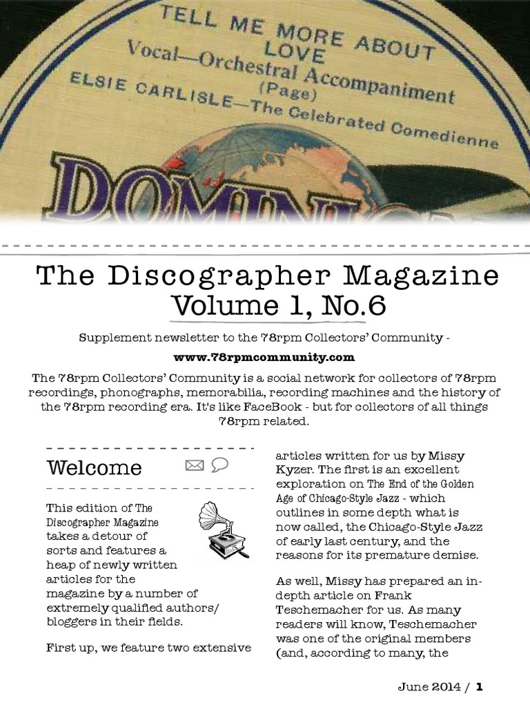 The Discographer - June 2014 - 6 | PDF | Gramophone Record | Jazz