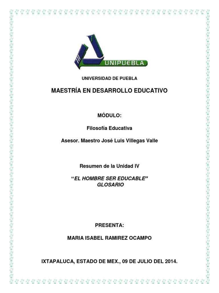 El Hombre Ser Educable | PDF | Psique (psicología) | Aprendizaje