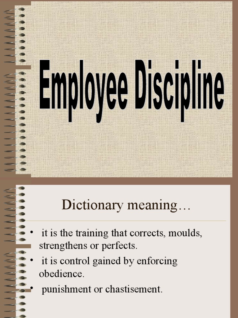 Employee Discipline | PDF | Industrial And Organizational Psychology ...