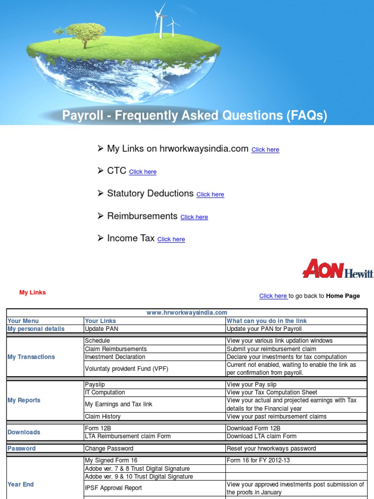 Oracle FAQs | PDF | Employee Benefits | Payroll