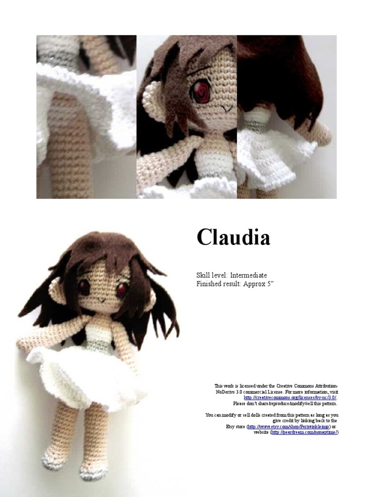 Pattern Claudia The Vamp by Periwinkleimp-D3b591y | PDF | Crochet ...