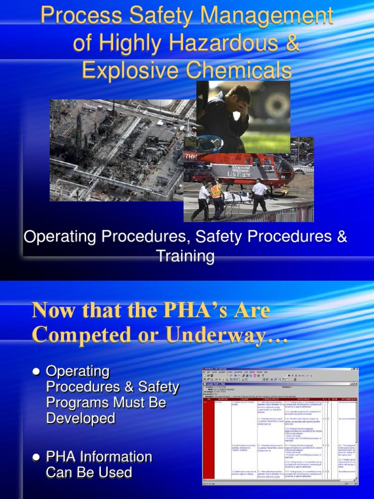 PSM Operating Procedures Overview | PDF