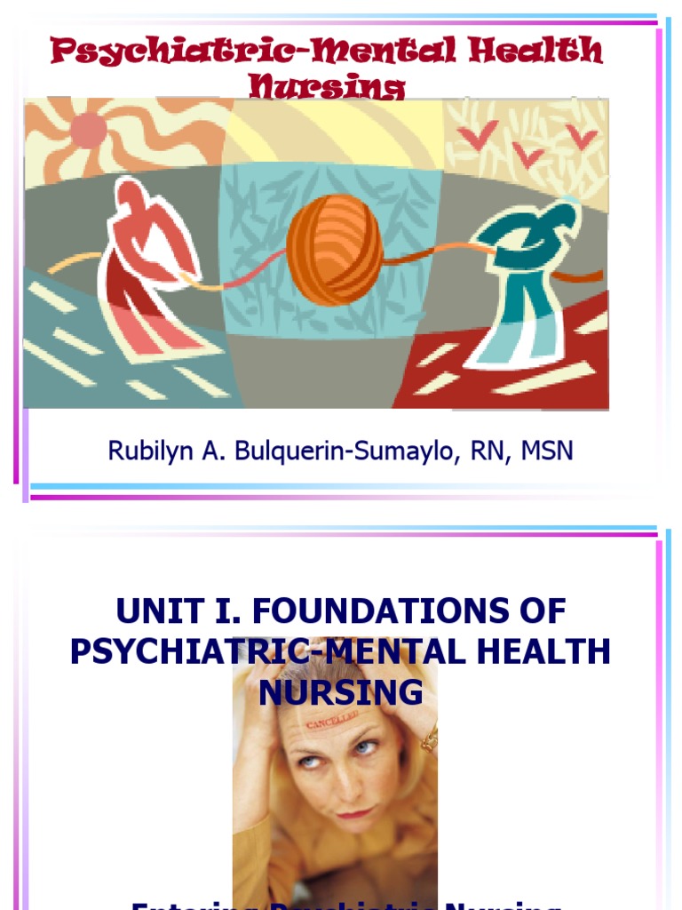 Lesson 1 - Introduction To Psychiatric Mental Health | PDF ...