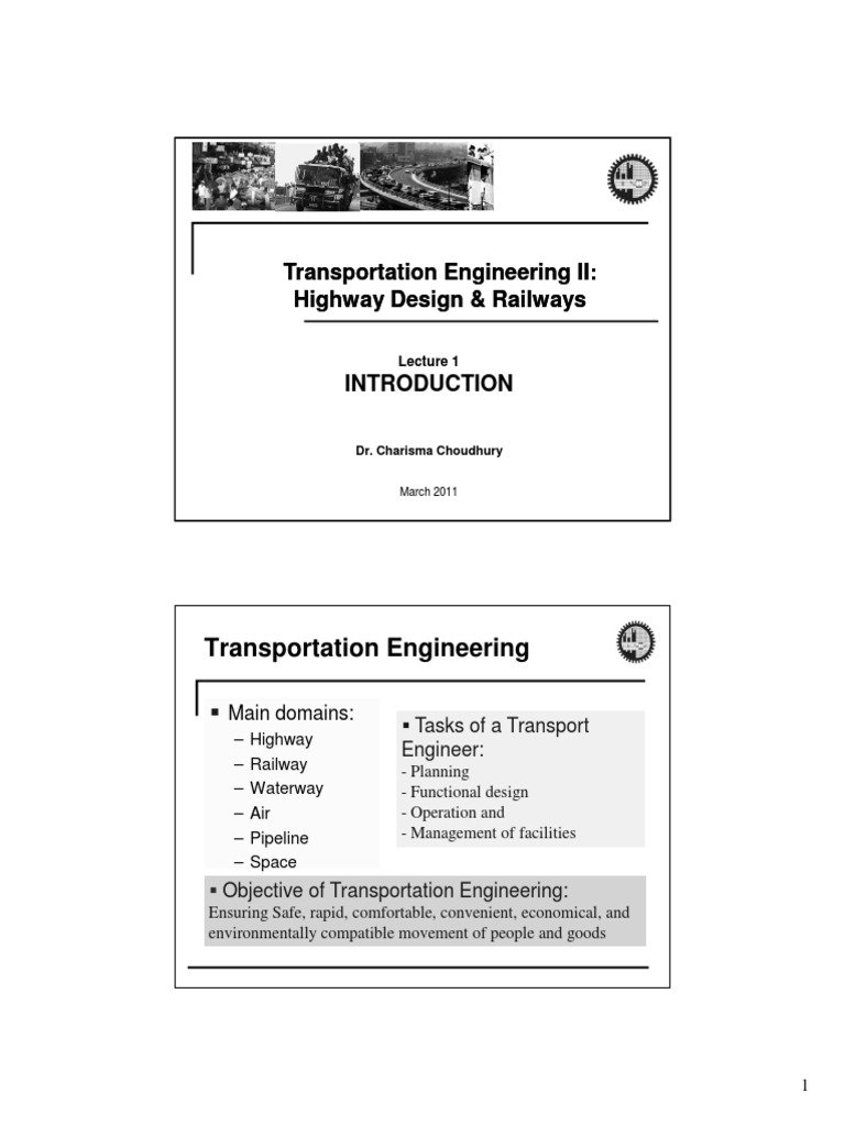 Highway Design and Railway | PDF | Train | Rail Transport