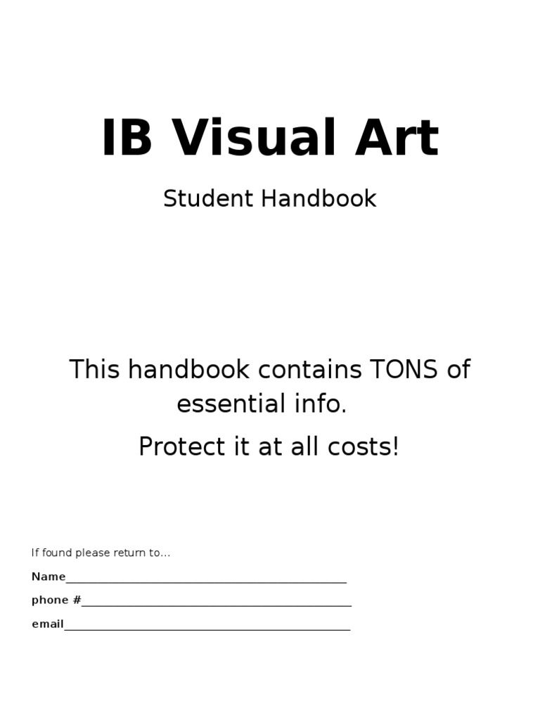 Ib Visual Arts Guide Book | Download Free PDF | Art Media | Paintings