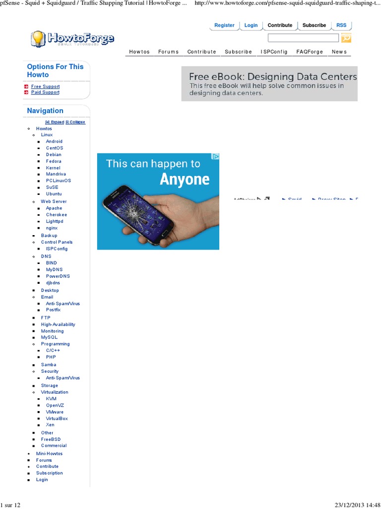 Traffic Shapping Tutorial - HowtoForge - Linux Howtos and Tutorials | PDF | Proxy Server ...