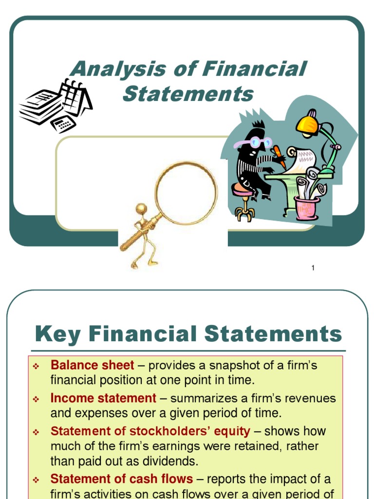 Analysis of Financial Statements .ppt | Earnings Before Interest ...
