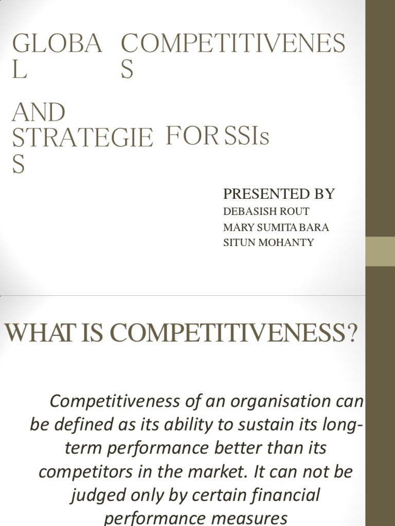 Global Competitiveness | PDF | Competitiveness | Competition