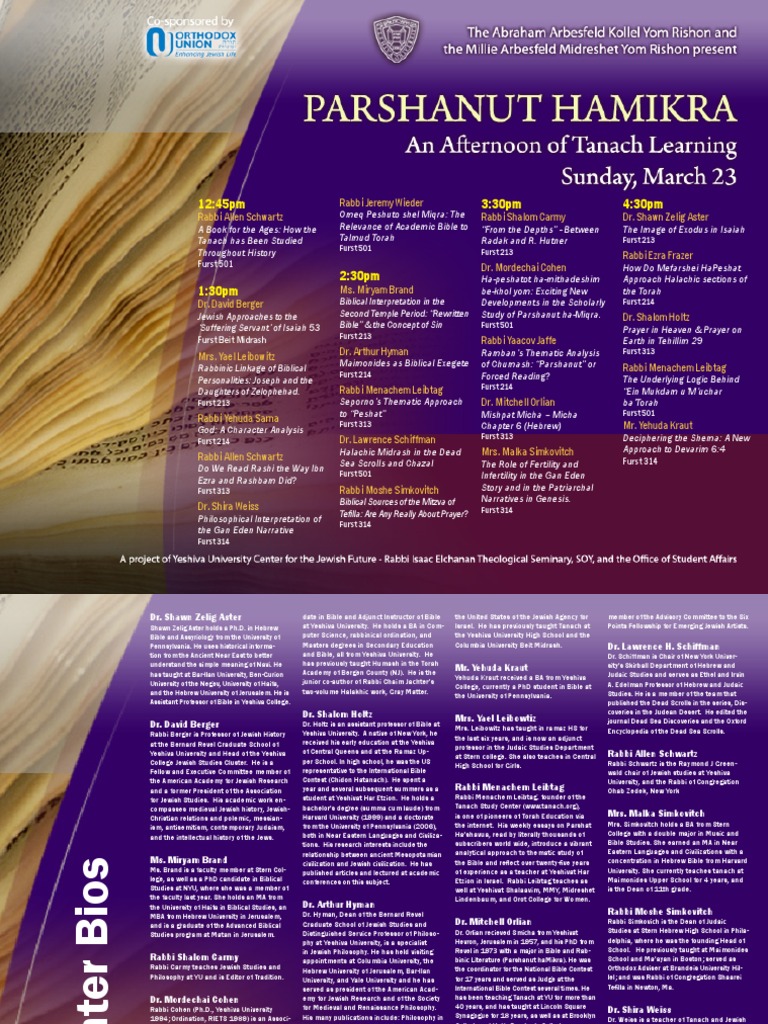 tanach handout | Rabbi | Hebrew Bible