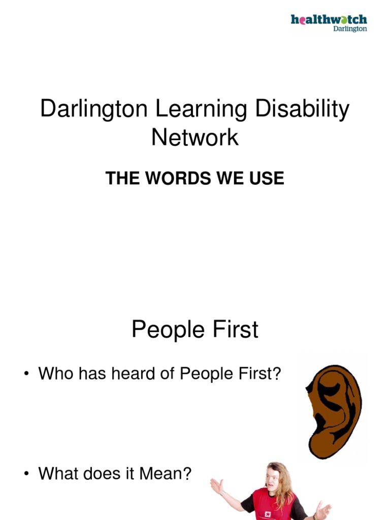 Darlington Learning Disability Network Words We Use 2014 | PDF ...