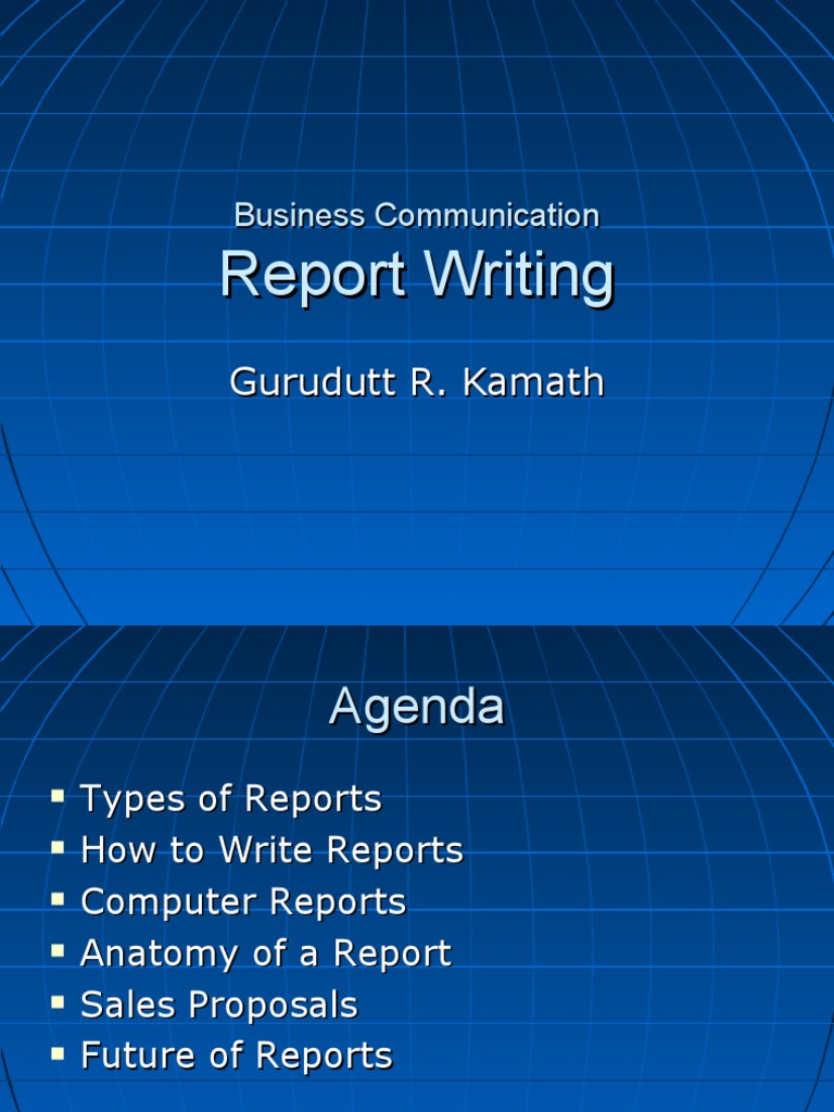 Report Writting | Download Free PDF | Writing | Communication
