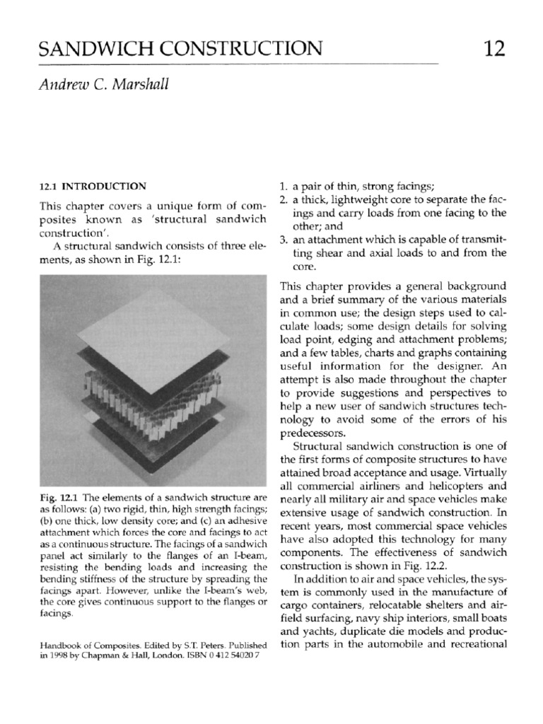 Overview of Sandwich Construction | PDF | Strength Of Materials ...