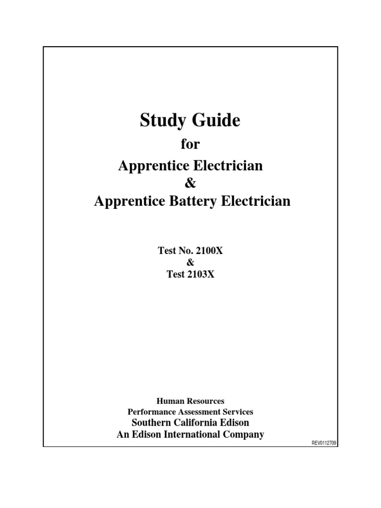 Apprentice Electrician (2100 & 2103) | PDF | Series And Parallel ...