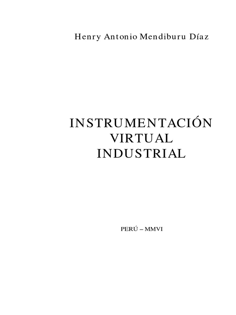 Instrumentación Virtual Industrial | PDF | Calibración | Sistema de control
