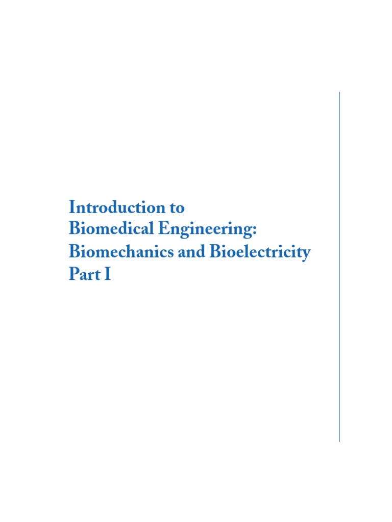 Christensen-Intro To Biomedical Engineering Biomechanics&Bioelectricity ...