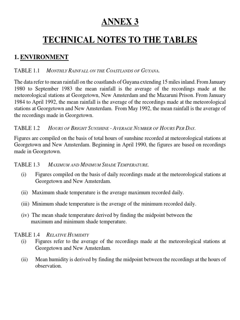 ANNEX 3 - Technical Notes To The Tables | PDF | National Accounts ...