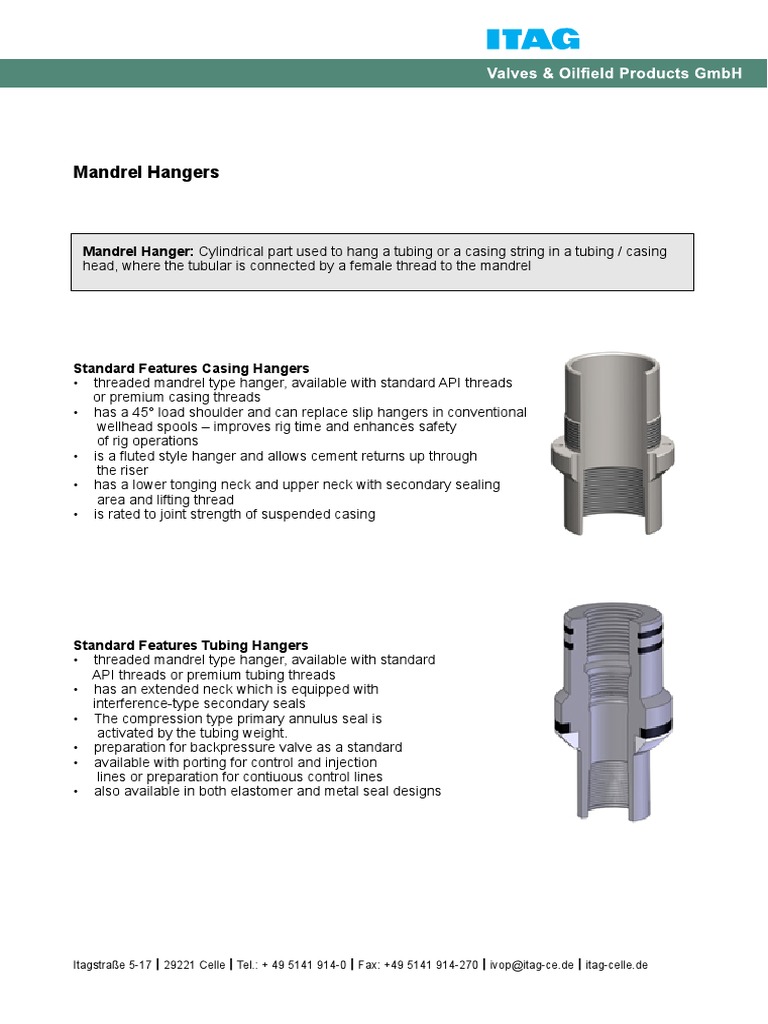 Mandrel Hangers 01 | PDF