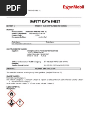 Jet Fuel Msds