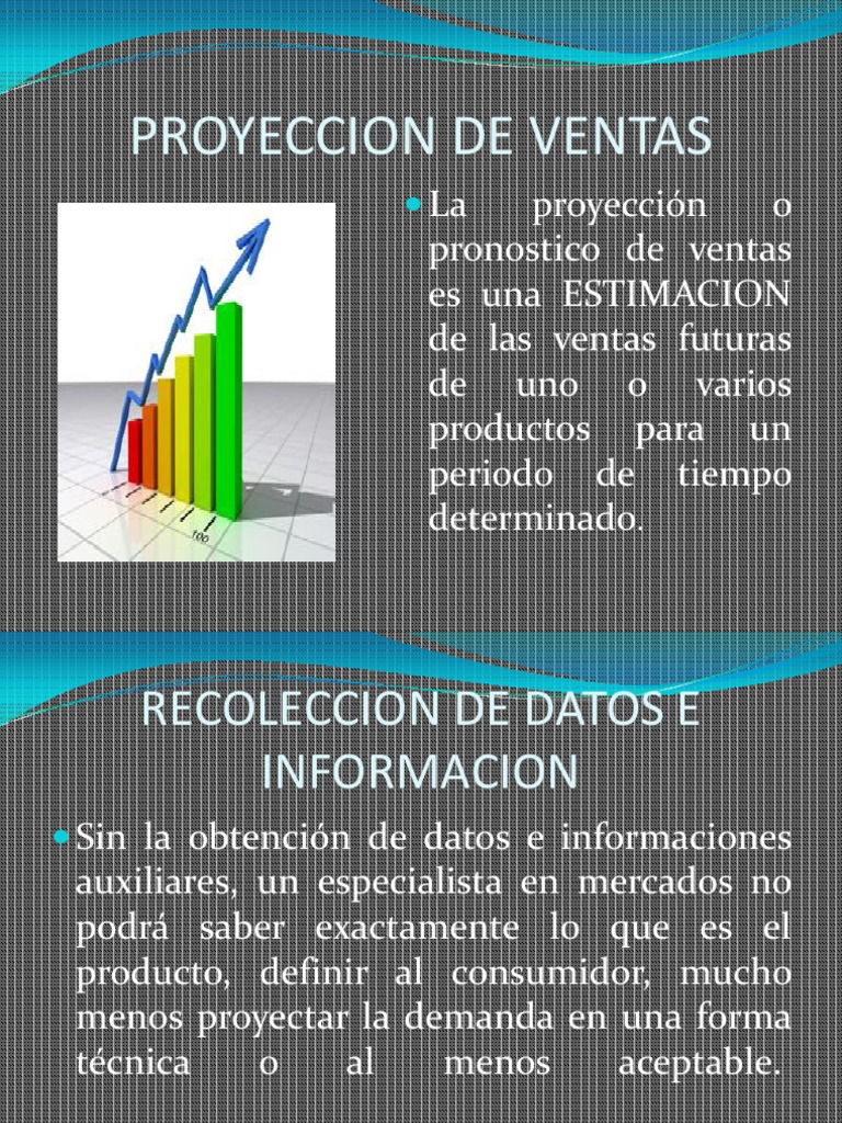 8. PROYECCION DE VENTAS.pptx | Estadísticas | Física y matemáticas