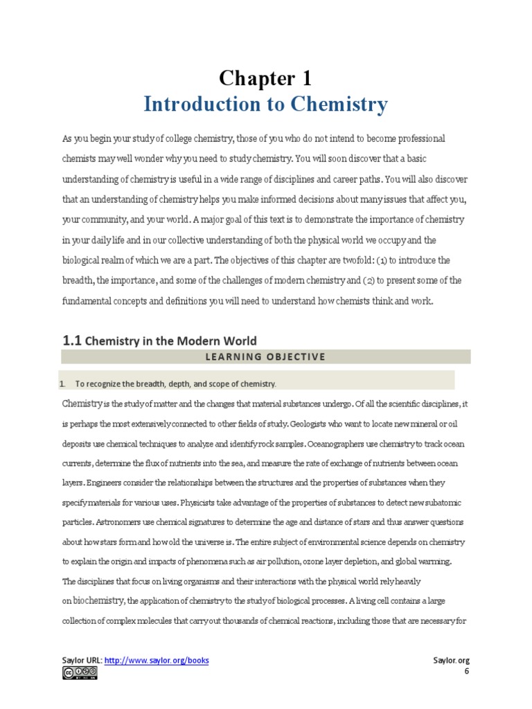 General Chemistry Chapter 1 | PDF | Chemical Substances | Mixture
