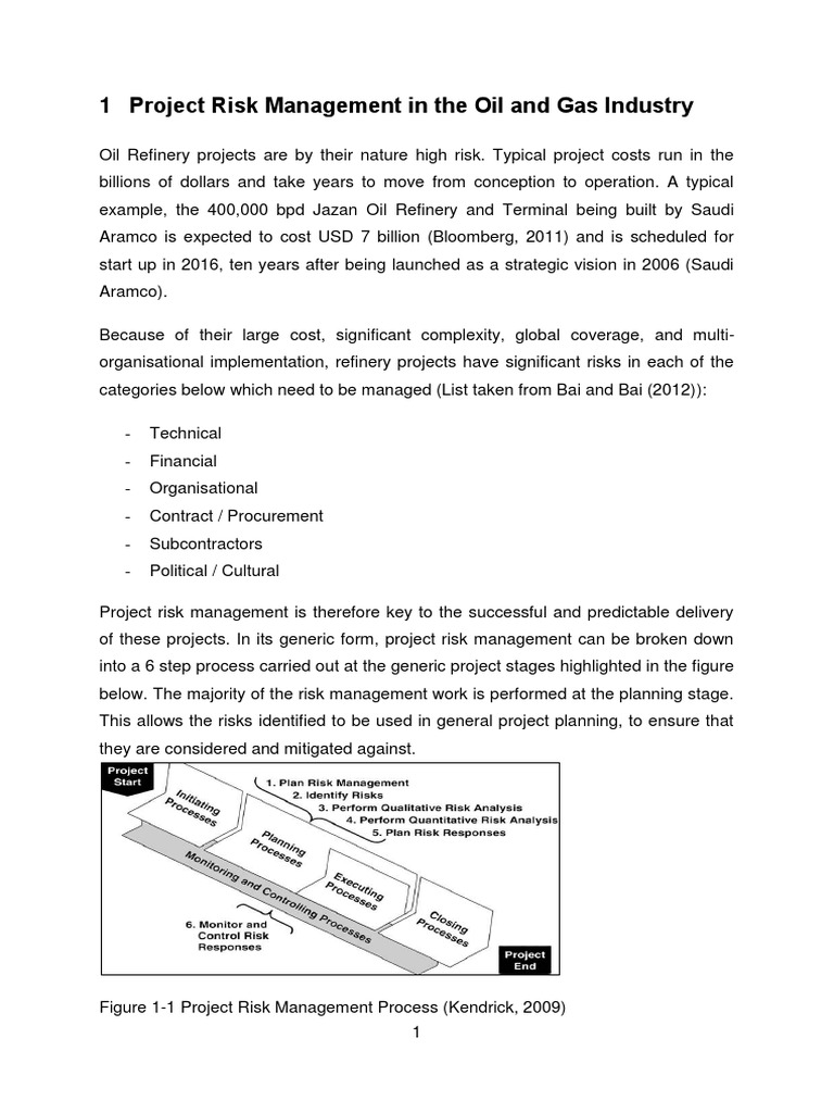 Project Risk Management in The Oil and Gas Industry | PDF | Risk ...