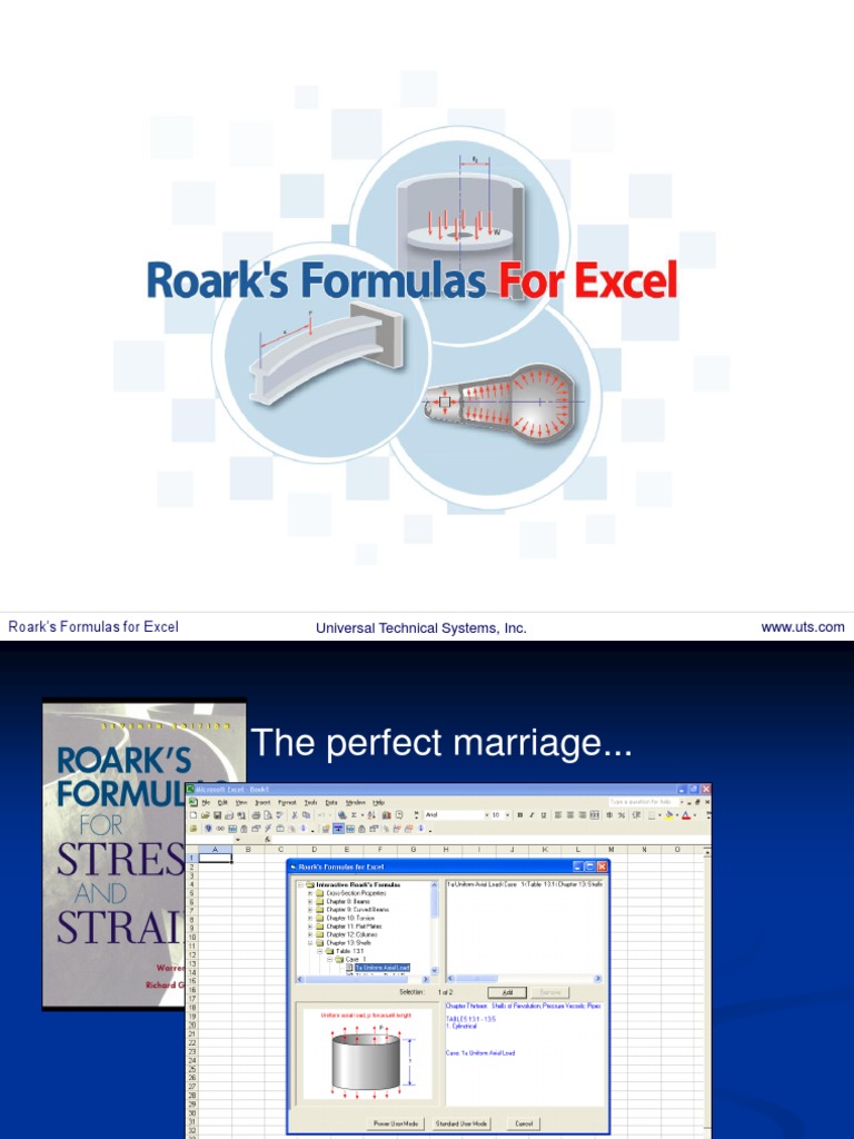 Roarks Formulas For Excel | PDF | Microsoft Excel | Engineering
