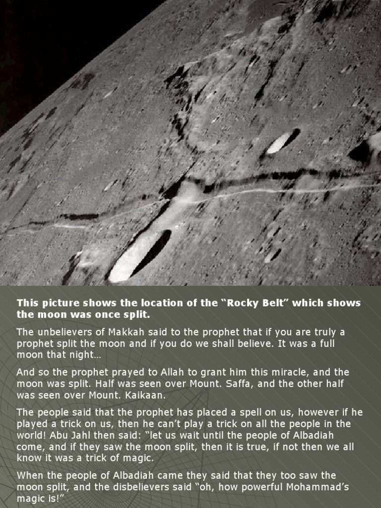 Moon Split With References | PDF | Muhammad | Monotheistic Religions