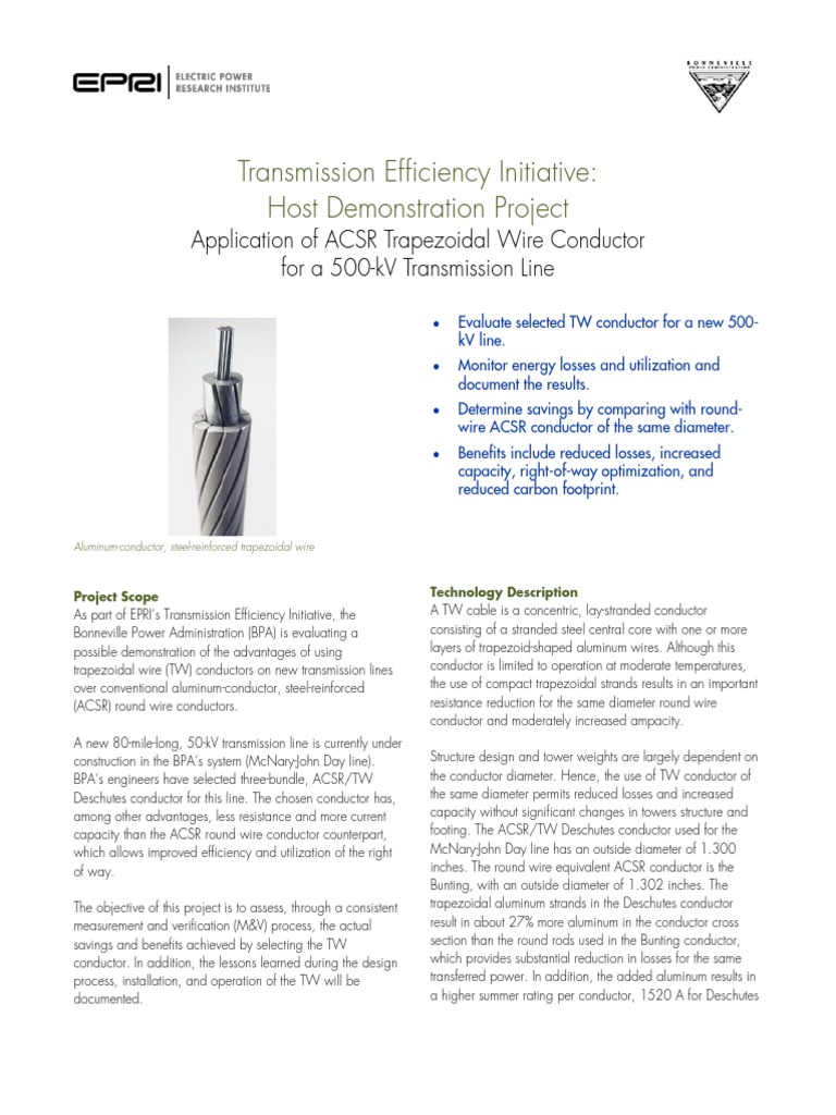 10 Application of ACSR Trapezoidal Wire Conductor For A 500-KV ...