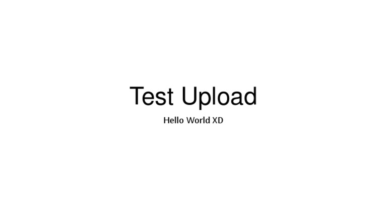 Test Upload: Hello World Example | PDF