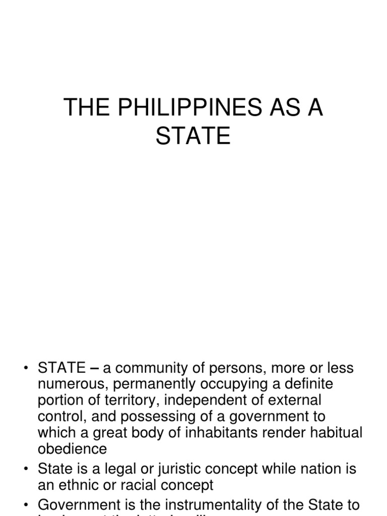 Constitutinal Law - Philippines As A State | PDF | Sovereign Immunity ...