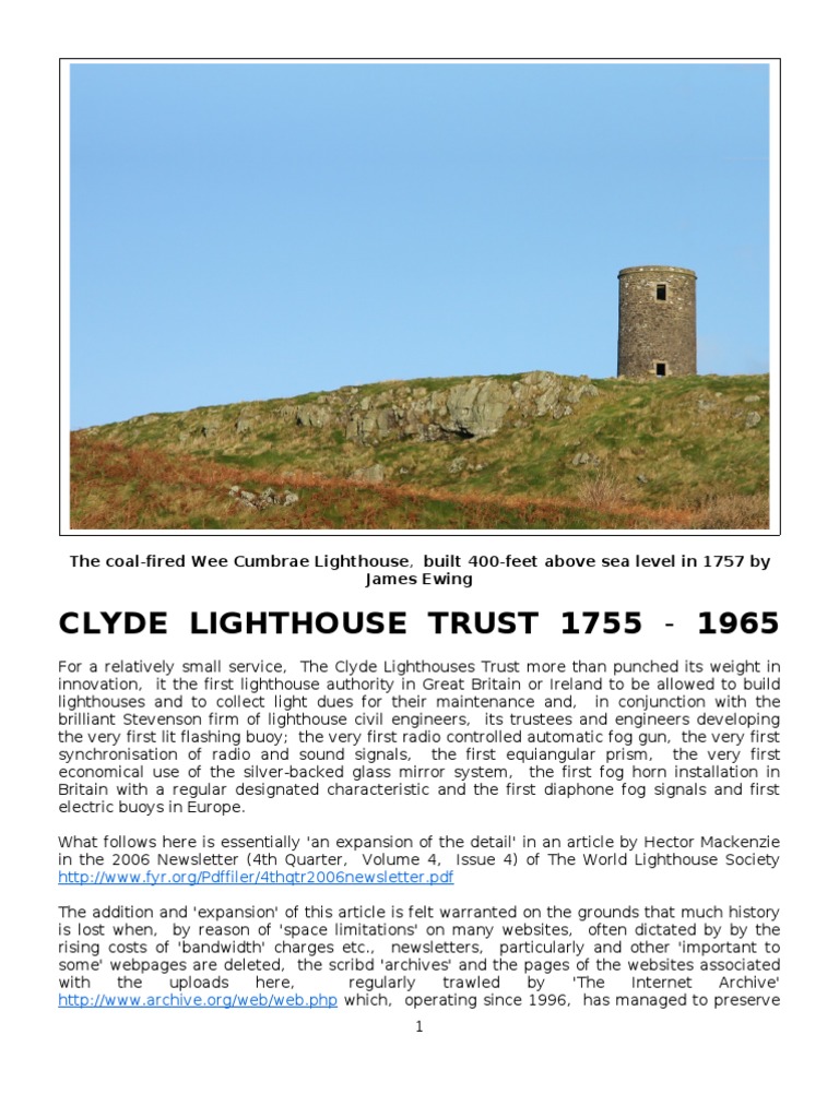 Clyde Lighthouses Trust Innovations | PDF | Nature