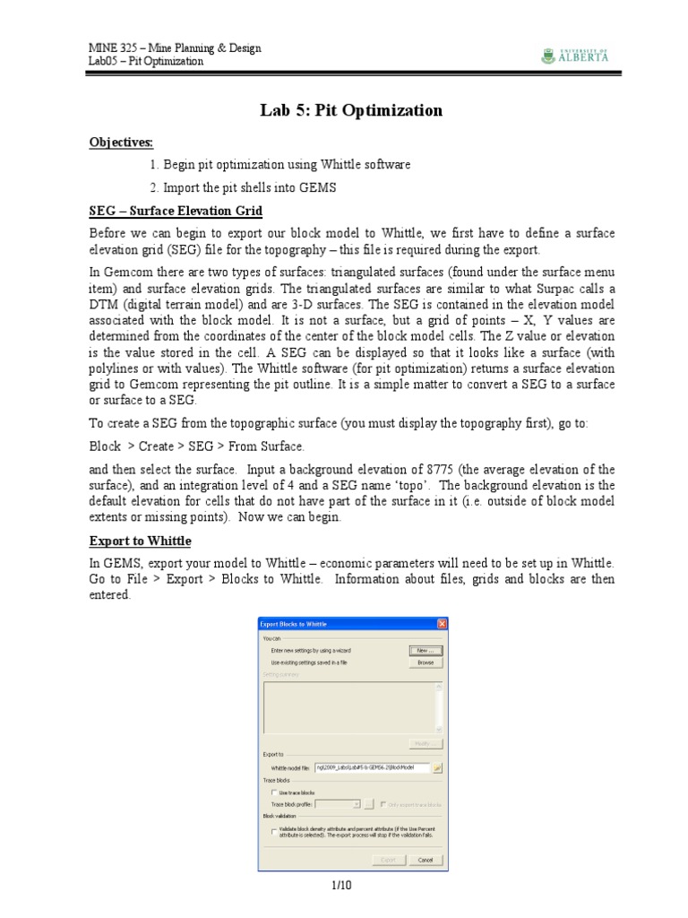 Lab05 Pit Optimization | PDF