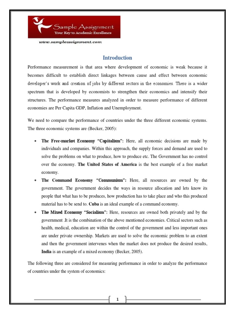 Sample Economics Assignment | PDF | Inflation | Gross Domestic Product
